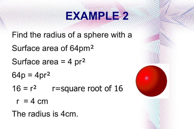 Lesson 8 4 Surface Area Of A Sphere | ODP