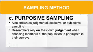 Systematic Data Collection and Sampling Methods for Research on High ...