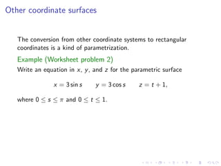 Lesson 9: Parametric Surfaces | PDF | 3-D Graphics | Computer Software and Applications