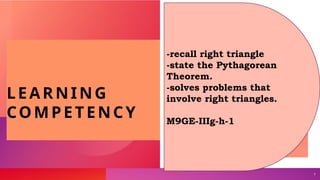LESSON-9-PYTHAGOREAN-THEOREM-and-RIGHT-TRIANGLES-theorems | PPTX