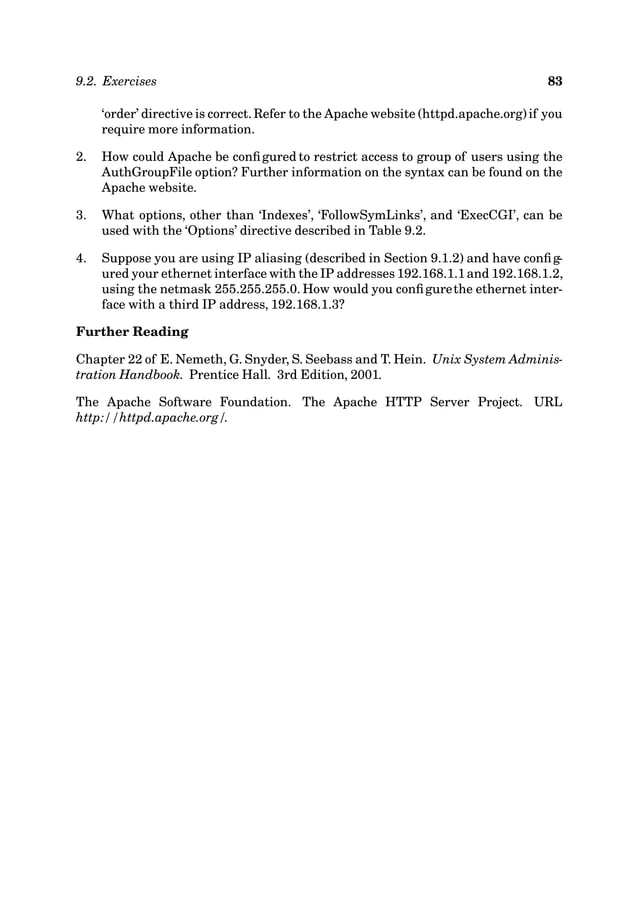 Lesson 9. The Apache Web Server | PDF | Web Hosting | Internet