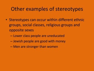 Lesson 9 Stereotypes | PPT