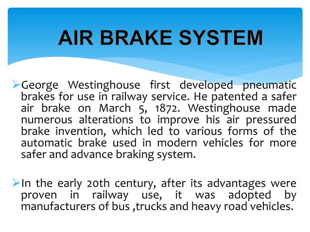 Lesson - Air Brake System.ppt | Auto Repair | Automotive
