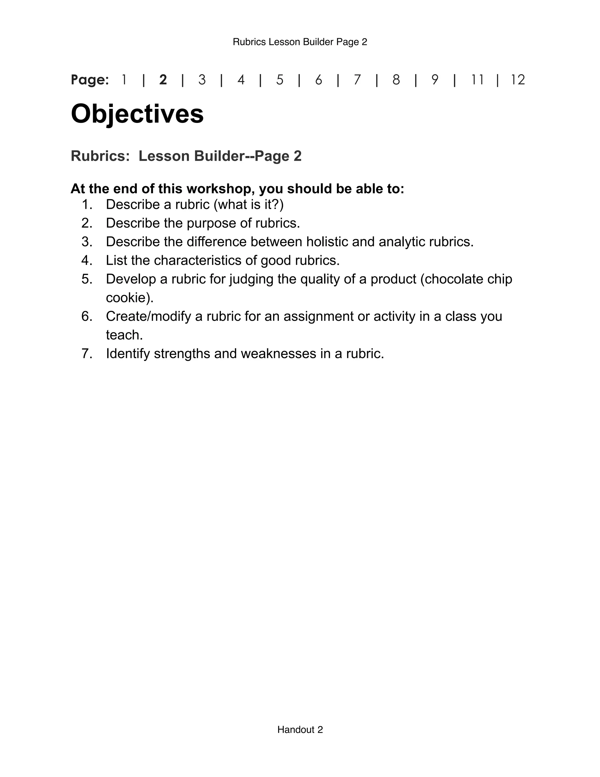 Lesson Builder Handout | PPT