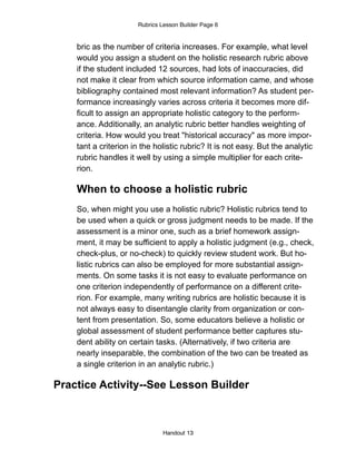 Lesson Builder Handout | PPT
