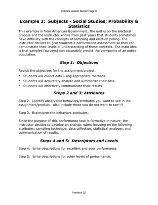 Lesson Builder Handout | PPT