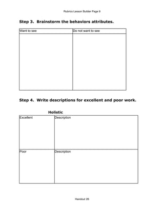 Lesson Builder Handout | PPT