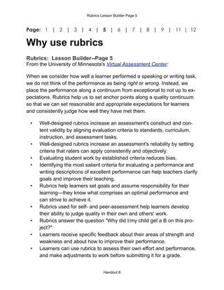 Lesson Builder Handout | PPT