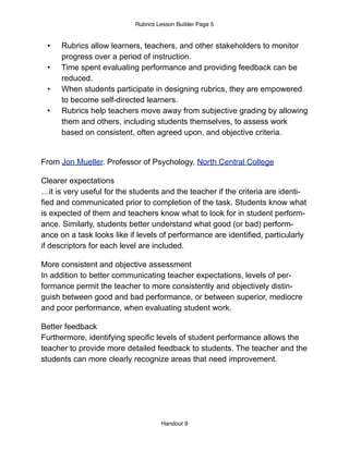 Lesson Builder Handout | PPT