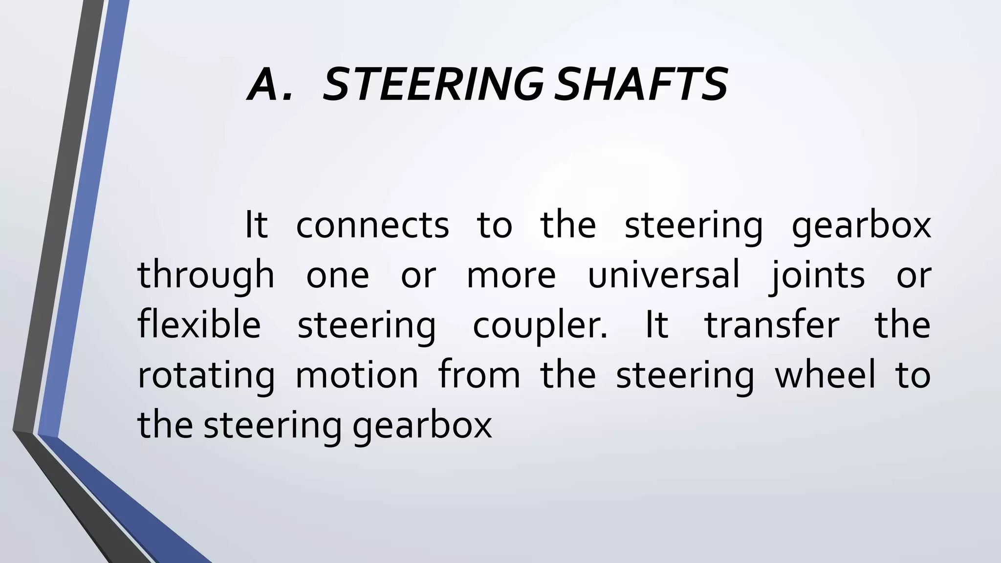 Lesson - Component Parts of Manual Steering System.pptx