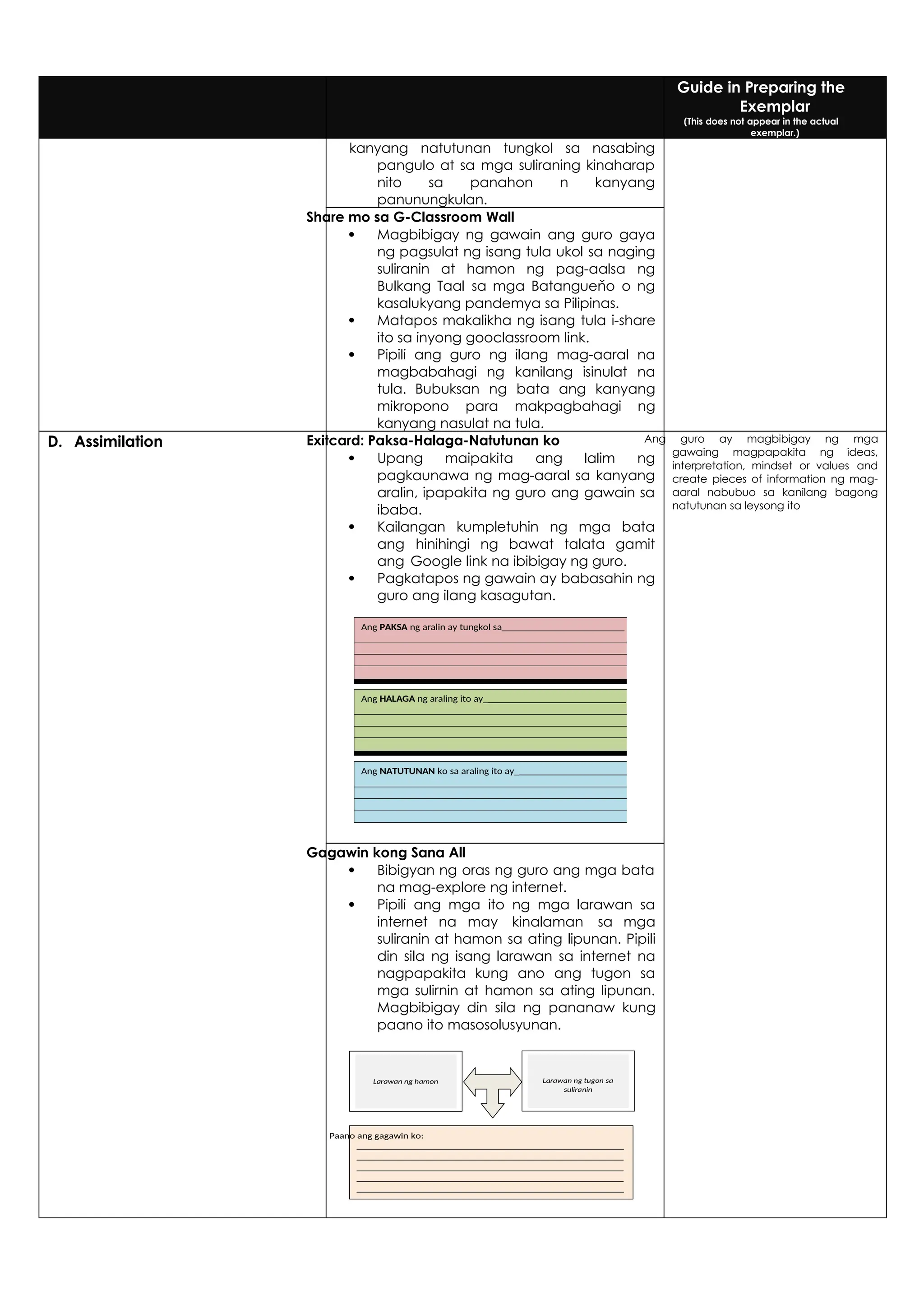 Lesson plan grade six aralin panlipunan for grade six | DOCX