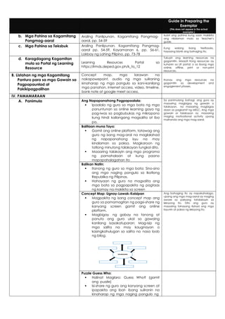 Lesson plan grade six aralin panlipunan for grade six | DOCX
