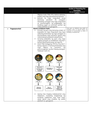 Lesson plan grade six aralin panlipunan for grade six | DOCX