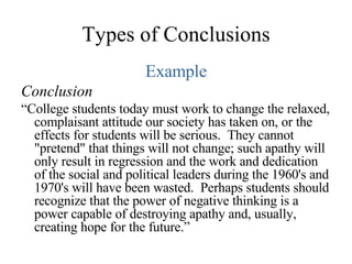 Lesson Five Conclusions | PPT