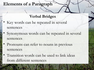 Lesson Four: Paragraphing | PPT