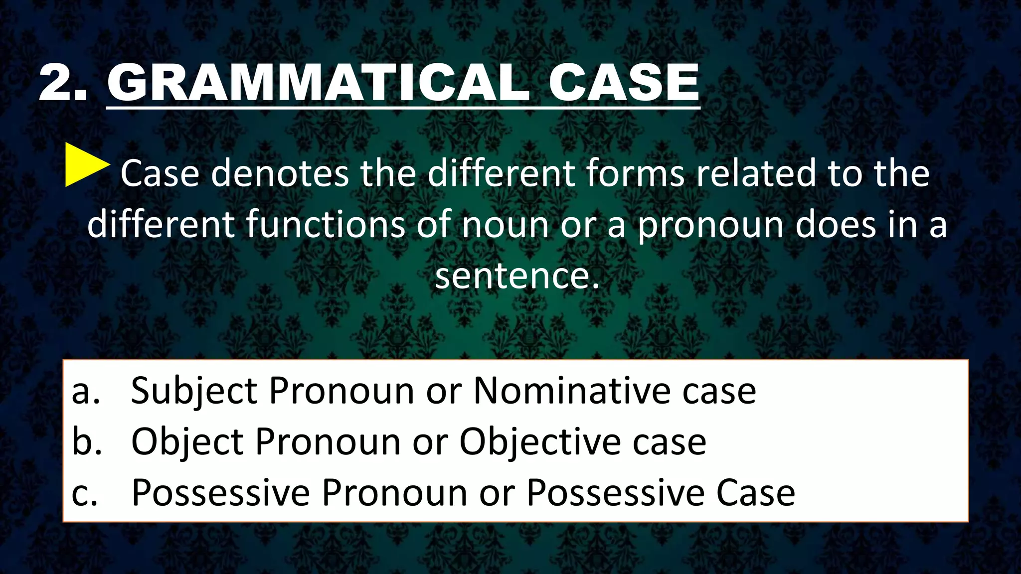 CATEGORIES OF PRONOUN 6 | PPTX