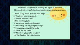 CATEGORIES OF PRONOUN 6 | PPTX
