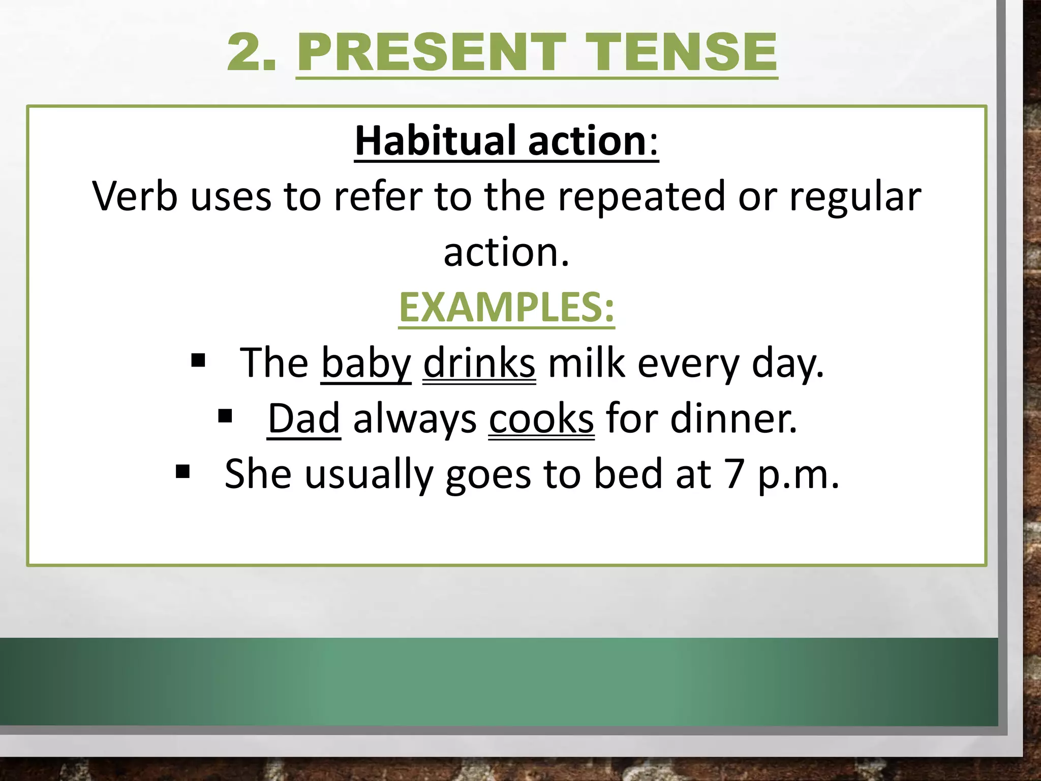 TENSES OF VERBS 6 | PPTX