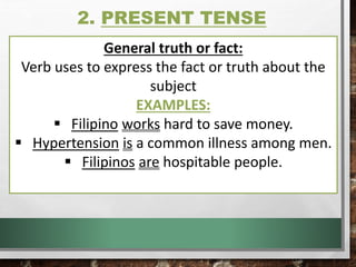 TENSES OF VERBS 6 | PPTX