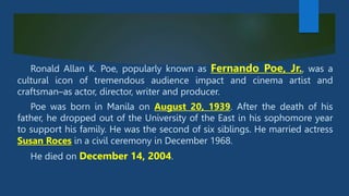 Philippine Identified and honored National Artist | PPTX