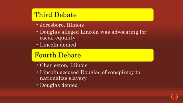 Lesson lincoln-douglas debates | PPTX