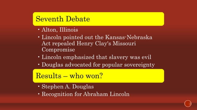 Lesson lincoln-douglas debates | PPTX