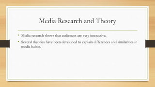 Lesson media research & theory | PPT