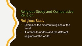 Origin of World Religion (Introduction to World Religions and Belief ...