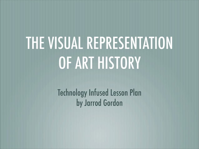 The Visual Representation of Art History. | PPT