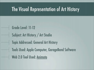 The Visual Representation of Art History. | PDF
