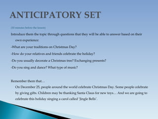 CHRISTMAS LESSON PLAN | PPT