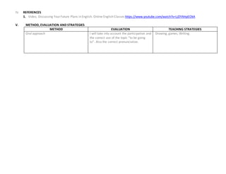 Lesson Plan, READING COMPREHENSION | DOCX