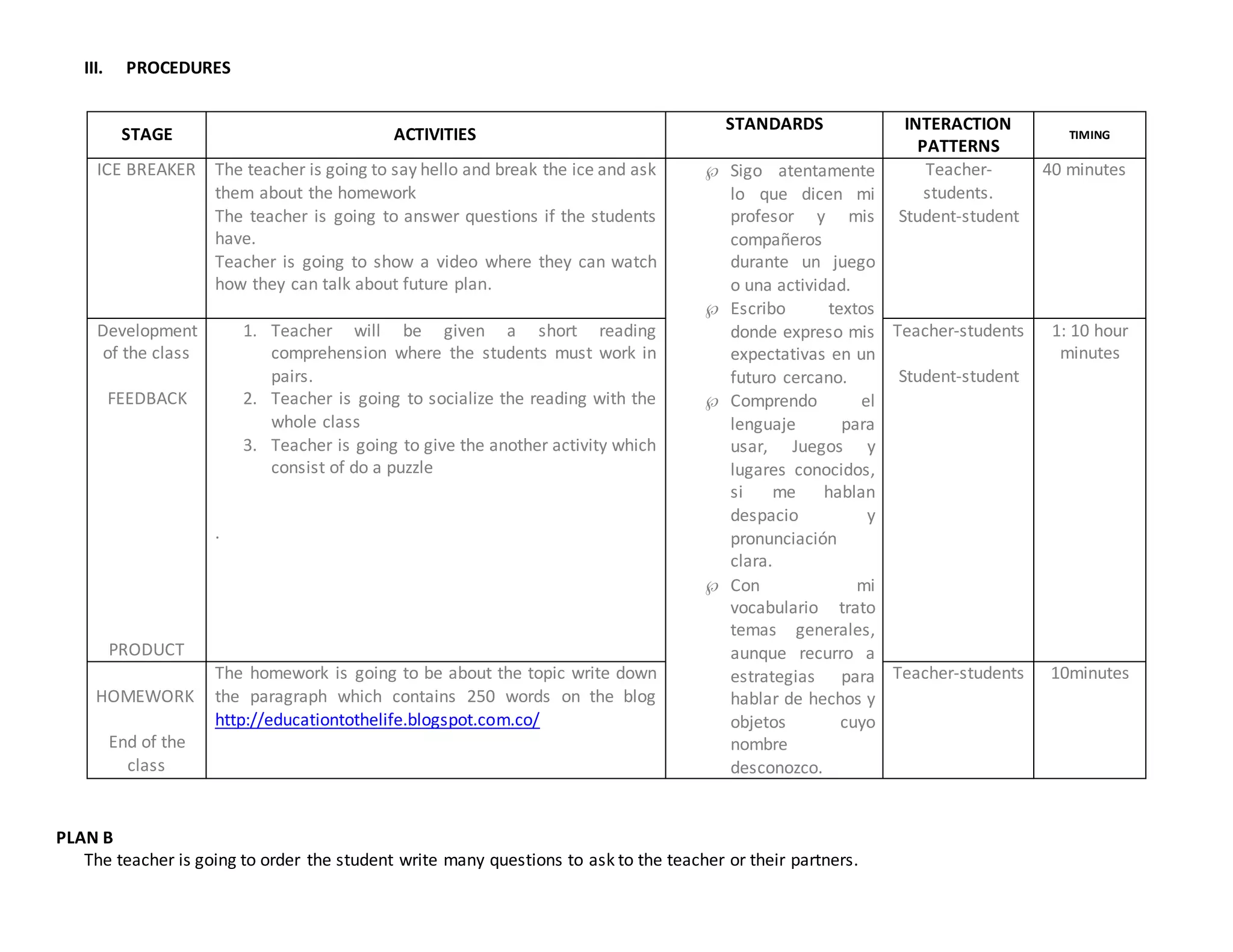 Mixing topics, future tenses - Lesson Plan | DOCX