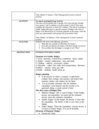 Lesson Plan TLE 6 Home Economics | DOCX