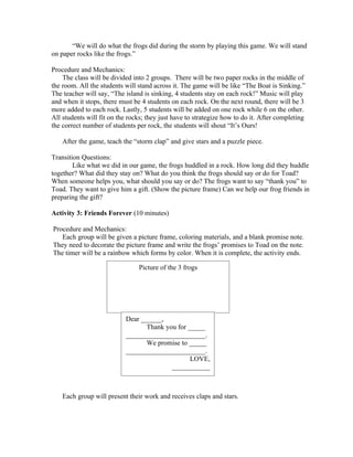 Lesson Plan For Kindergarten | ODT
