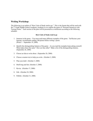 Lesson Plan For Week 5 | DOC