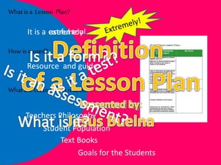 Lesson Plan -Importanat points- (shared using VisualBee) (download it ...