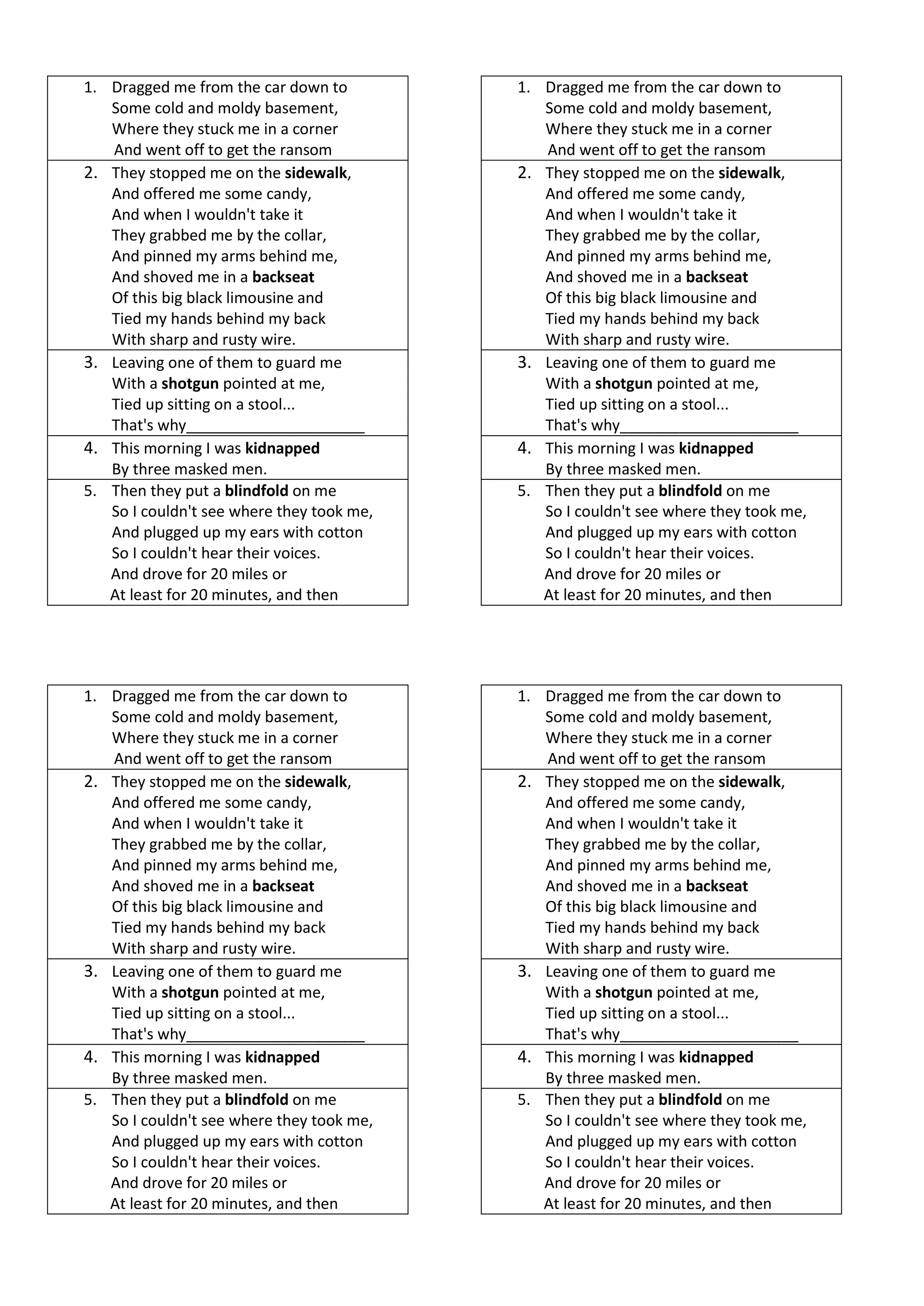 Lesson plan-kidnapped (1) (writing acivities) | PDF