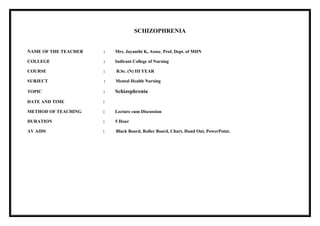 Lesson-Plan-on-Schizophrenia mental health nursing.docx