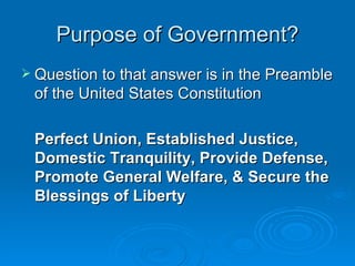 Lesson Plan One Government 3 | PPT