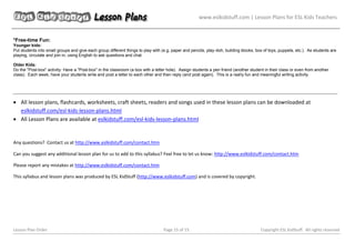 Lesson plan-order | PDF