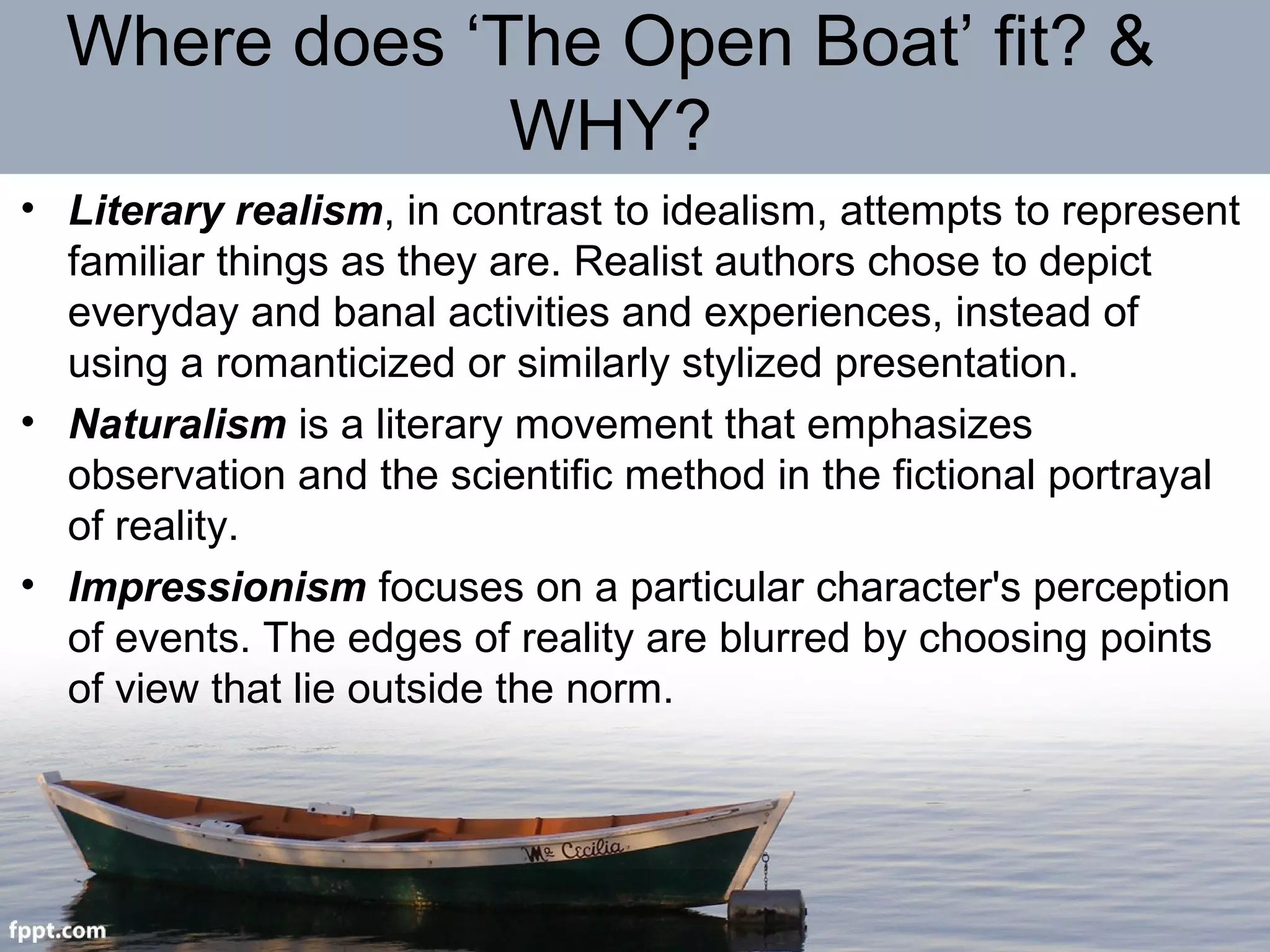 The Open Boat | PPT