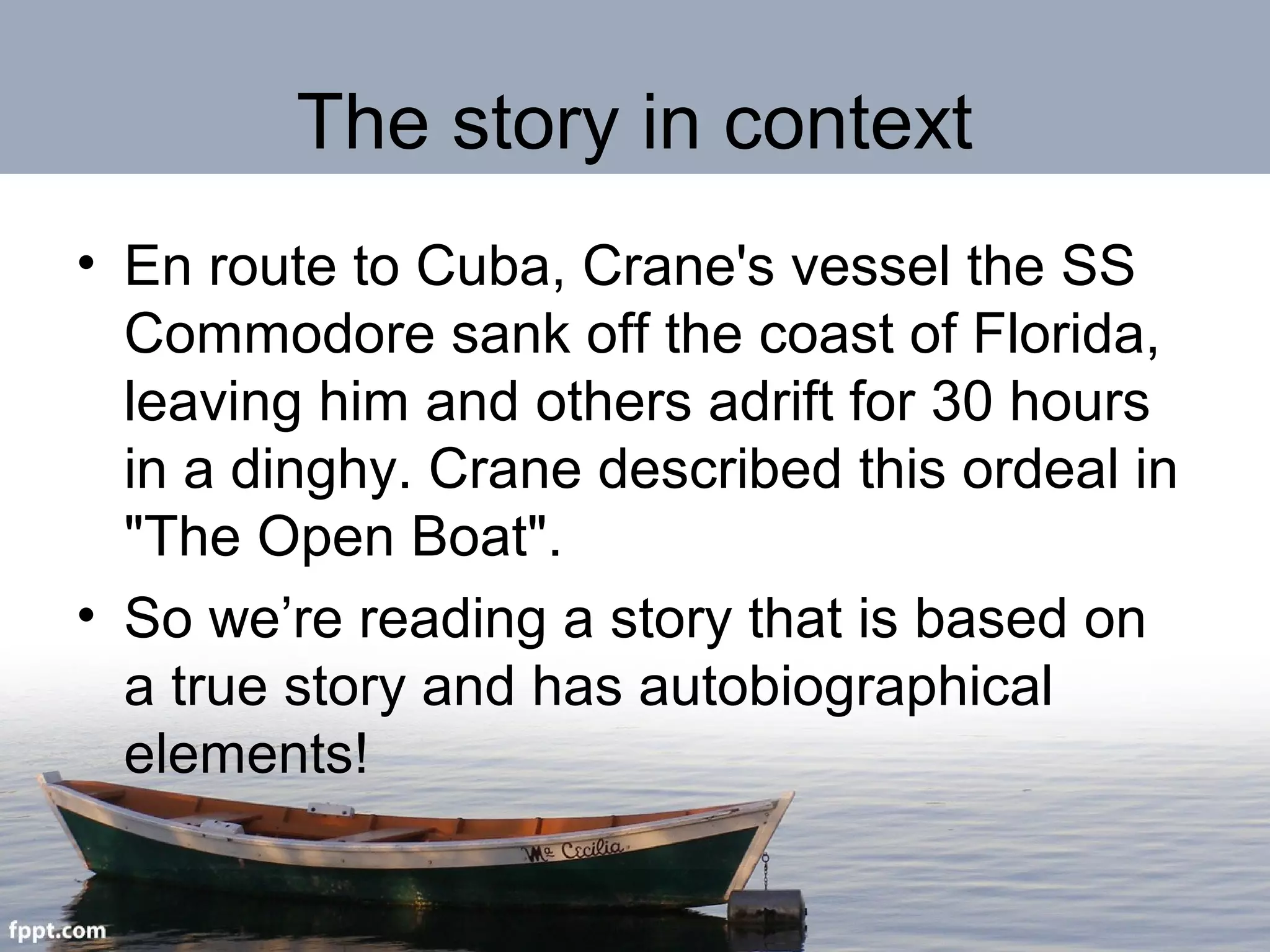 The Open Boat | PPT