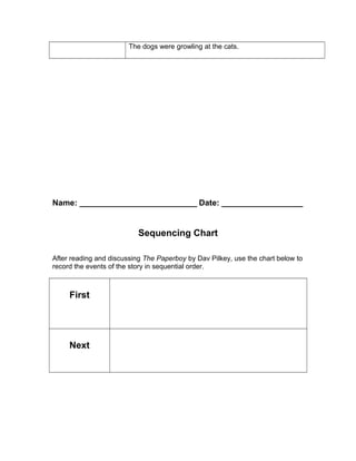 Lesson plan the paperboy | DOC