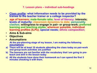 Lesson planning-revision&consolidation | PDF