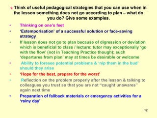 Lesson planning-revision&consolidation | PDF
