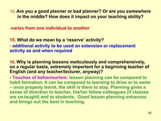 Lesson planning-revision&consolidation | PDF