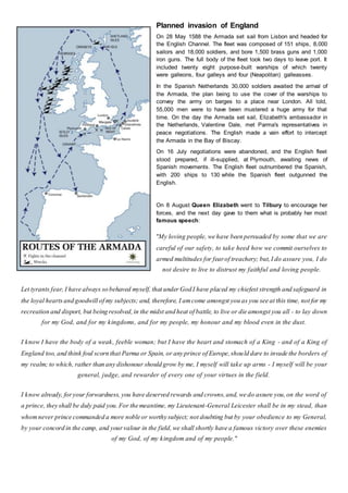 Lesson plan routes of the spanish armada | DOCX