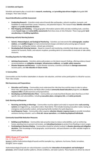 Natural Hazards (Geological, Hydrometeorological, and many more) | PDF