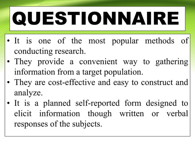 Lesson - Questionnaire.pptx